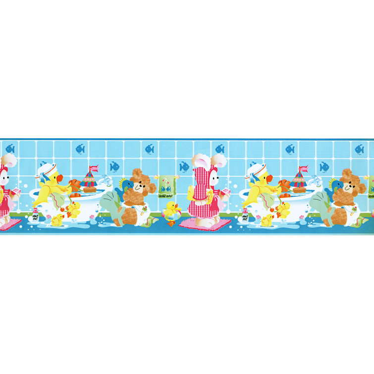 Zoomie Kids Concord Wallcoverings Wallpaper Border Cartoon Pattern ...