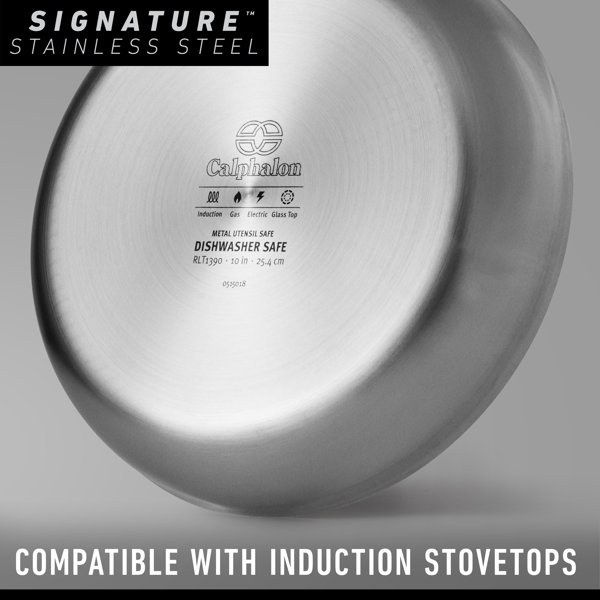 Calphalon Signature Stainless Steel 10 Piece Cookware Set & Reviews ...