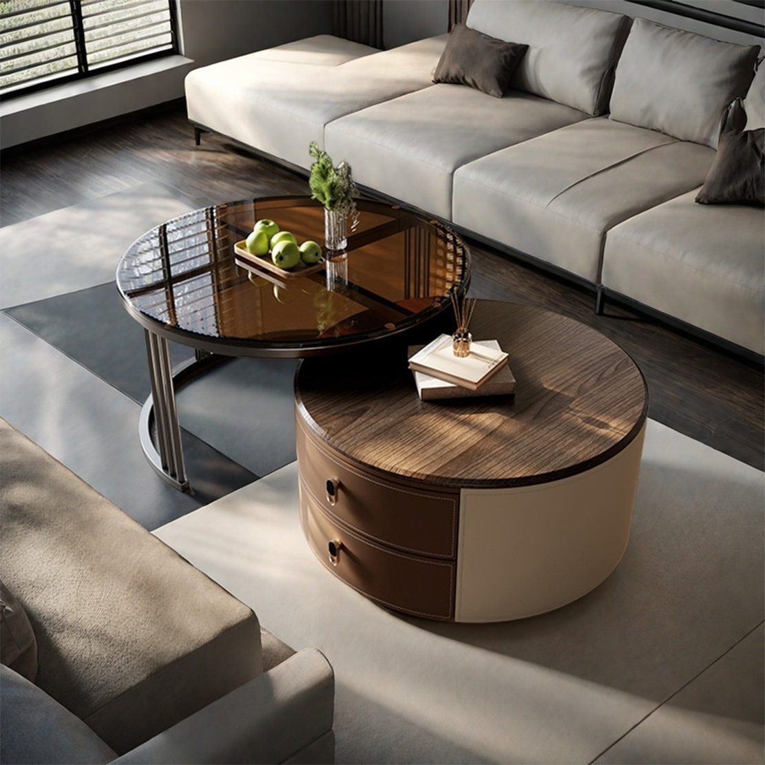 Trentastic Trails Simple round coffee table combination - Wayfair Canada