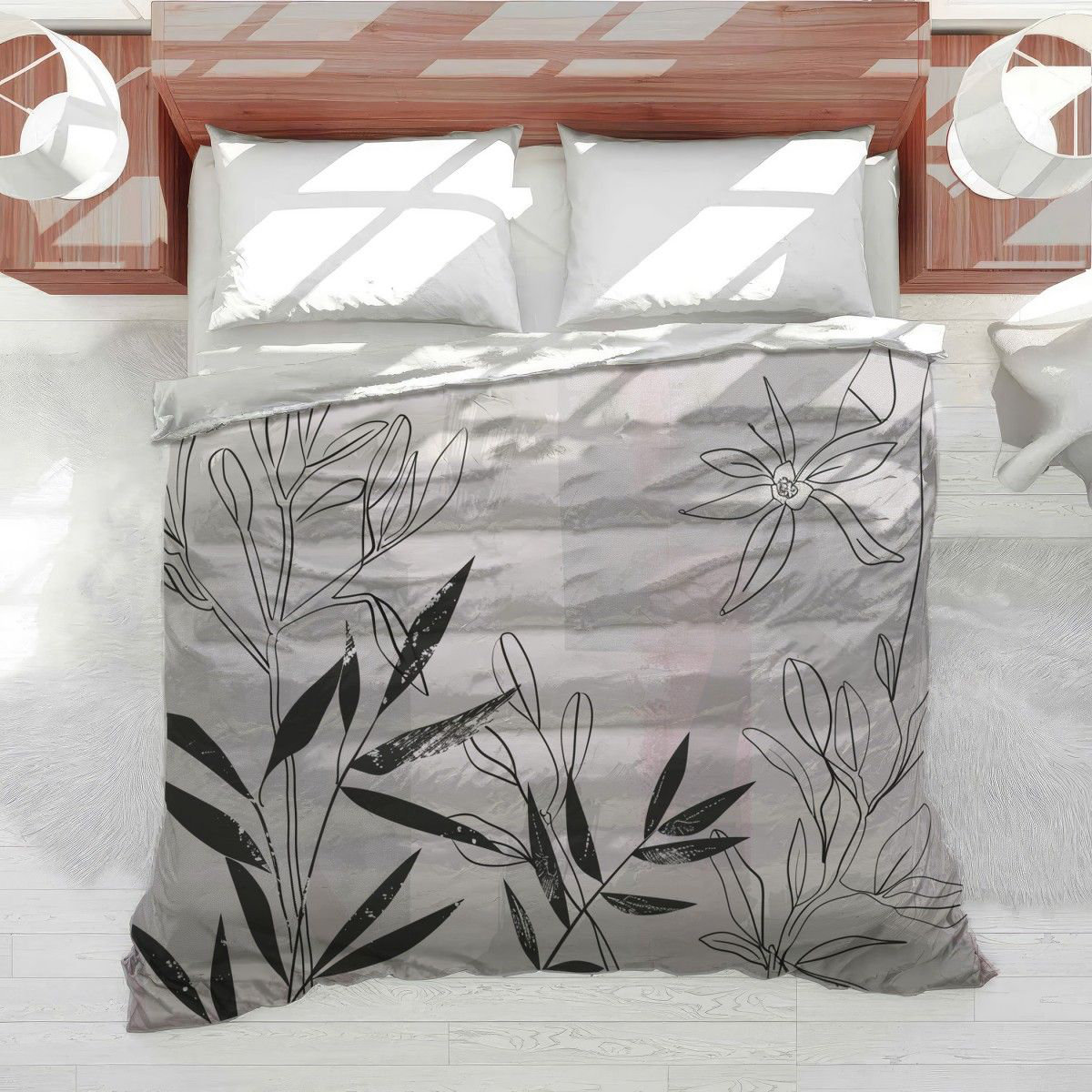 VisionDecor Daisy Graphics Bedding Cool Pattern Duvet Cover Playful ...