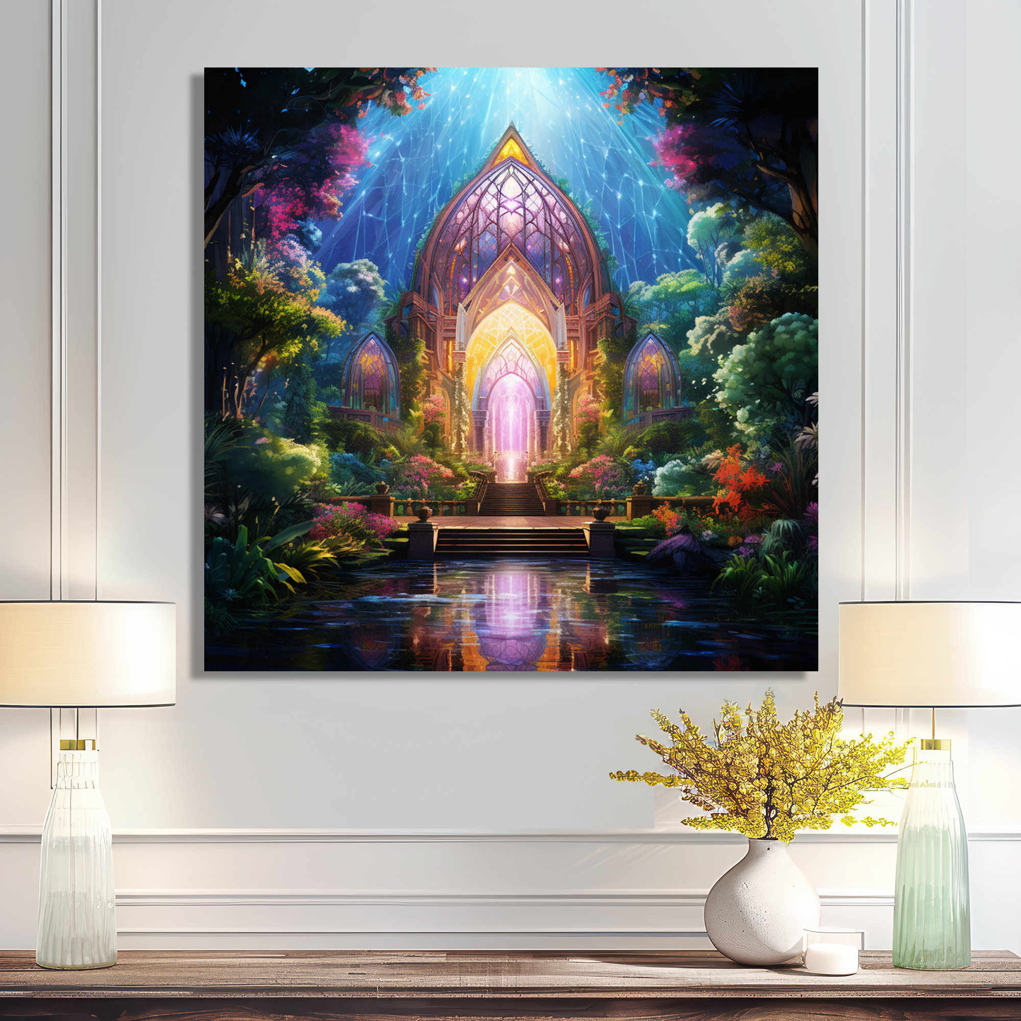 Lark Manor™ Sacred Portal To Inner Wisdom - Abstract Landscape Wall Art ...