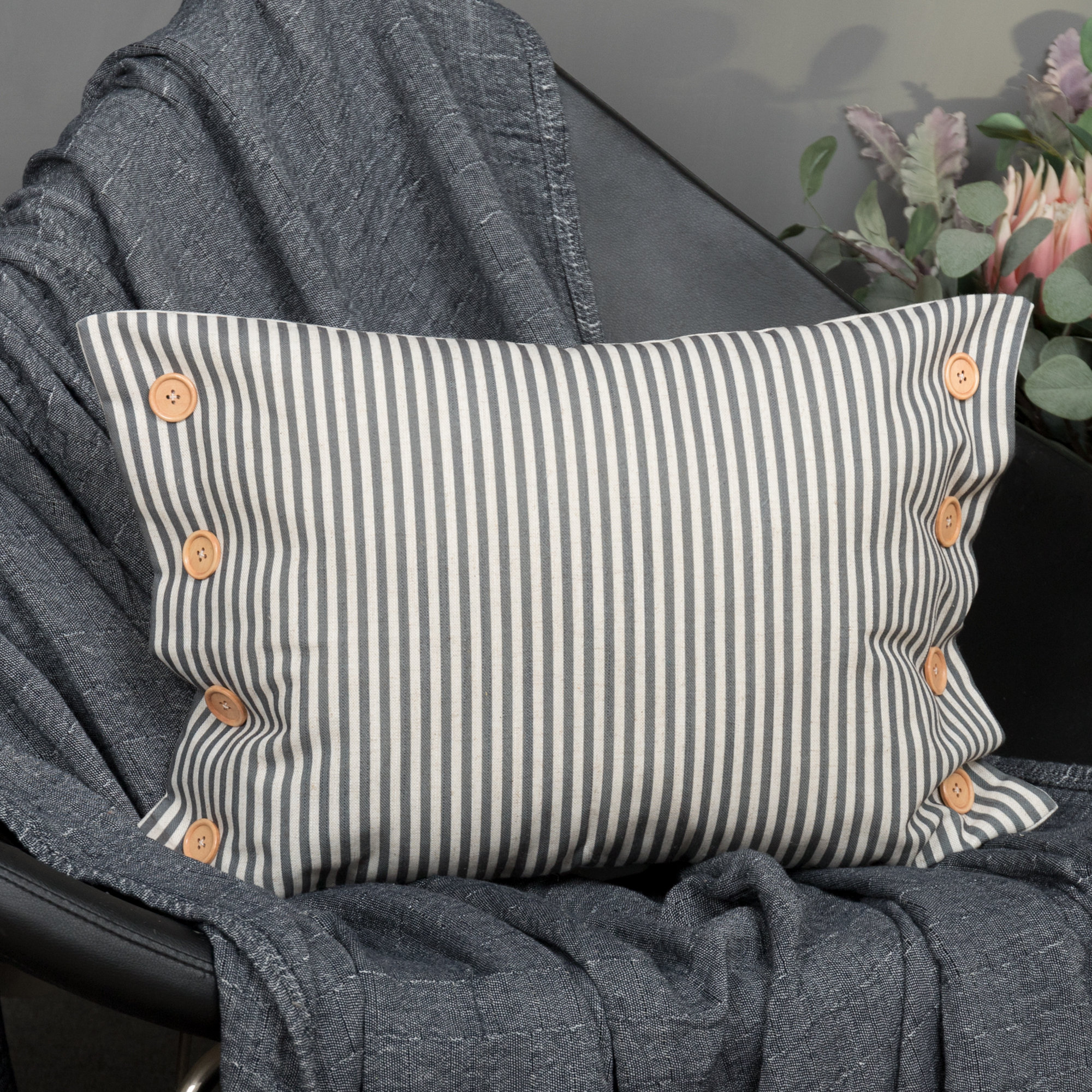 JWH Buttons Pillow Cover | Wayfair