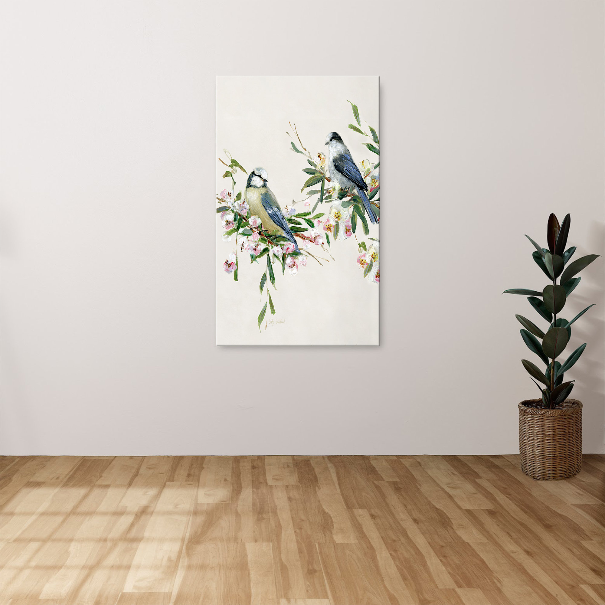 Lark Manor™ "Songbird Duo I" by Sally Swatland Print on Canvas | Wayfair