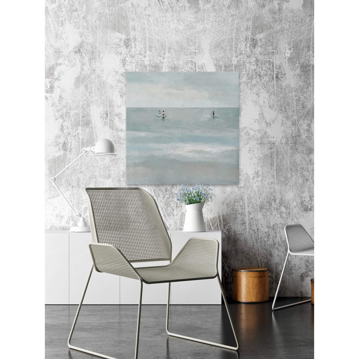 Highland Dunes 'Paddle Boarding' Print on Wrapped Canvas | Wayfair