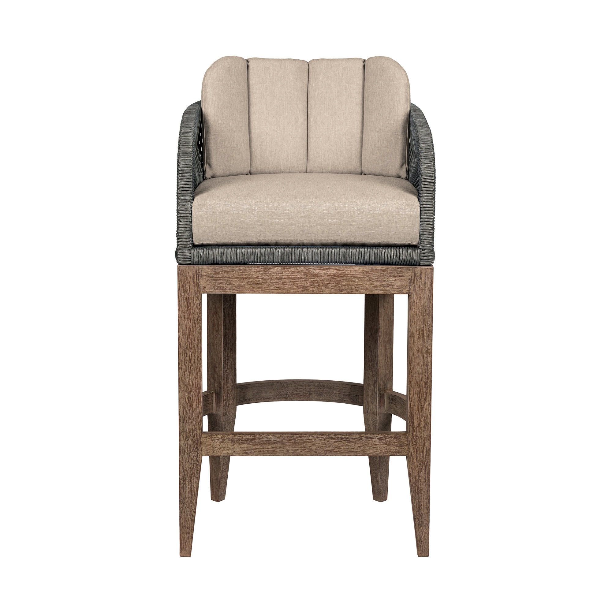 Joss & Main Hareton Outdoor Counter or Bar Stool in Eucalyptus Wood ...