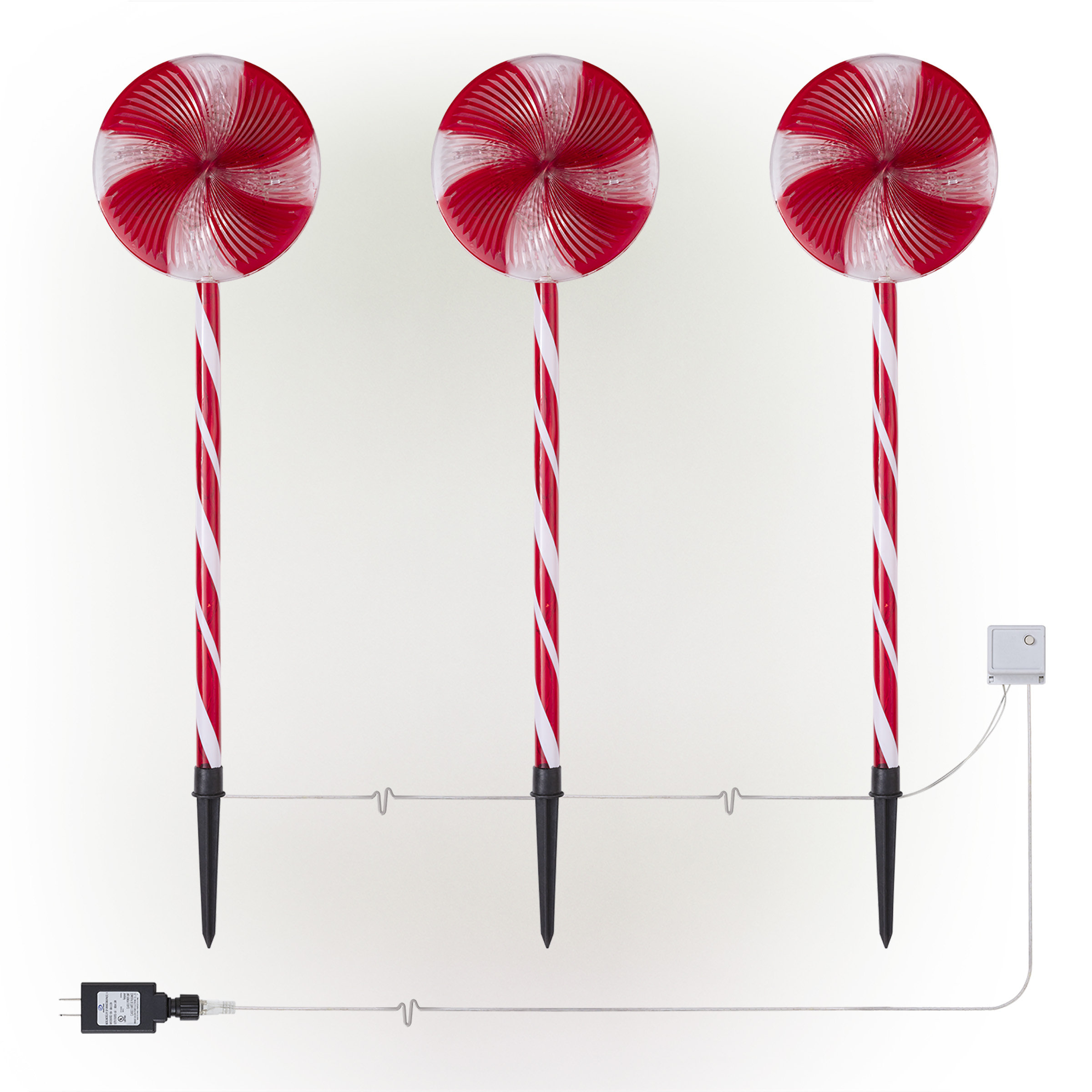The Holiday Aisle® Candy Cane Luminary & Pathway Lights & Reviews | Wayfair