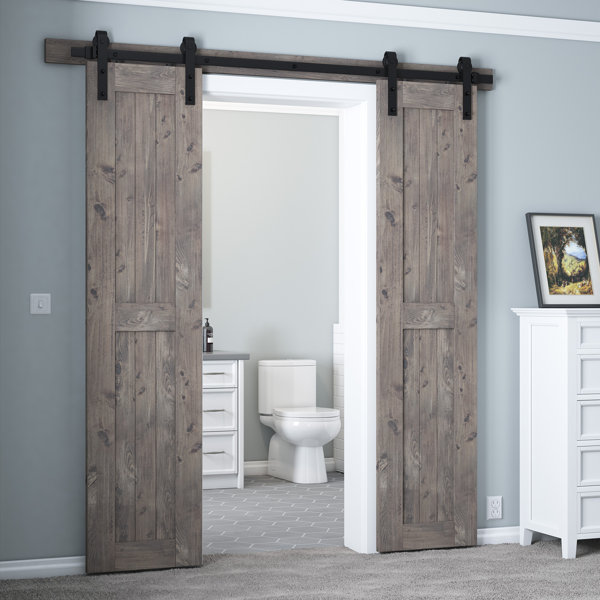 LDB_BUILDING Classic Design Sliding Standard Double Barn Door Hardware ...