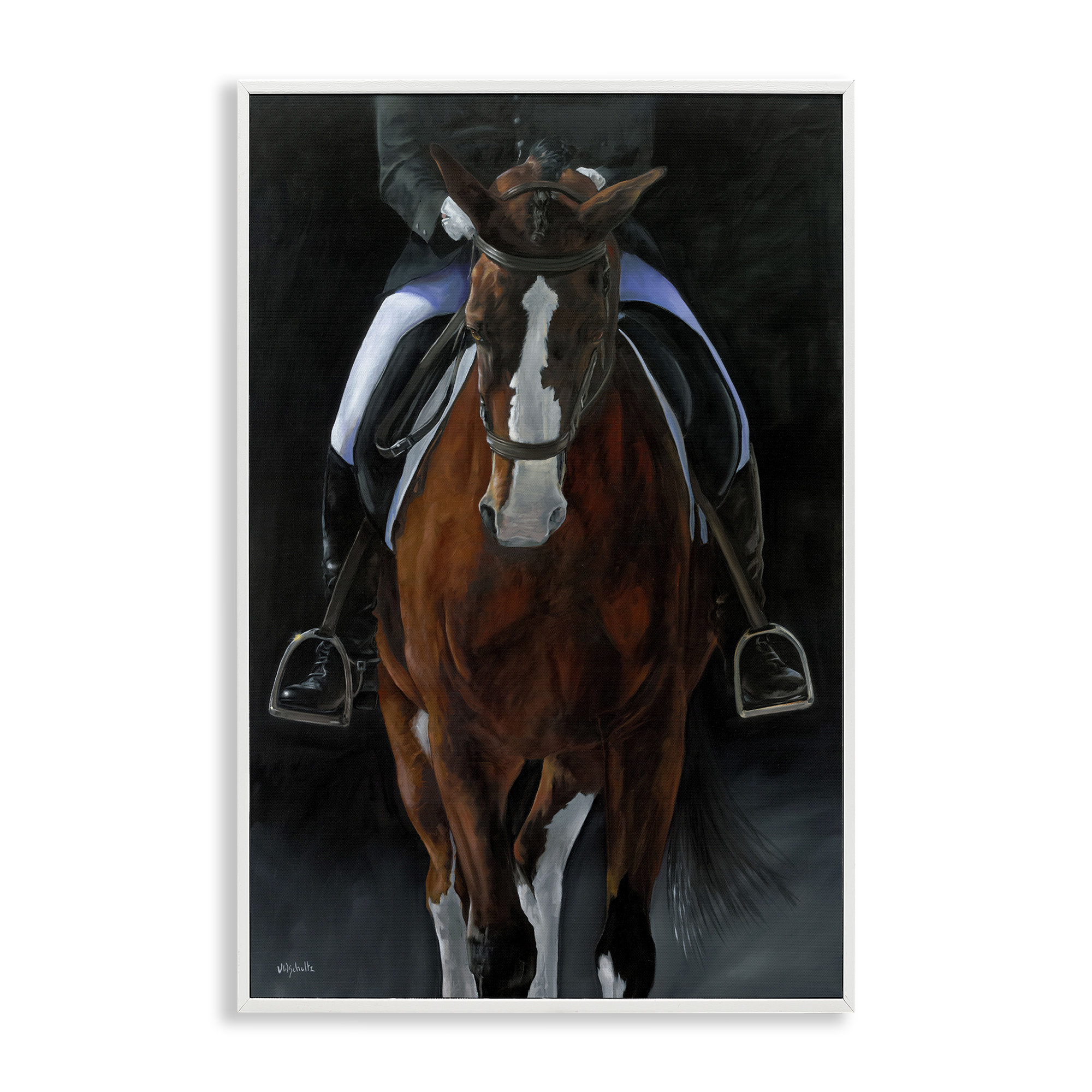 Winston Porter Balance Trotting Horse Framed Giclee Art by Victoria ...