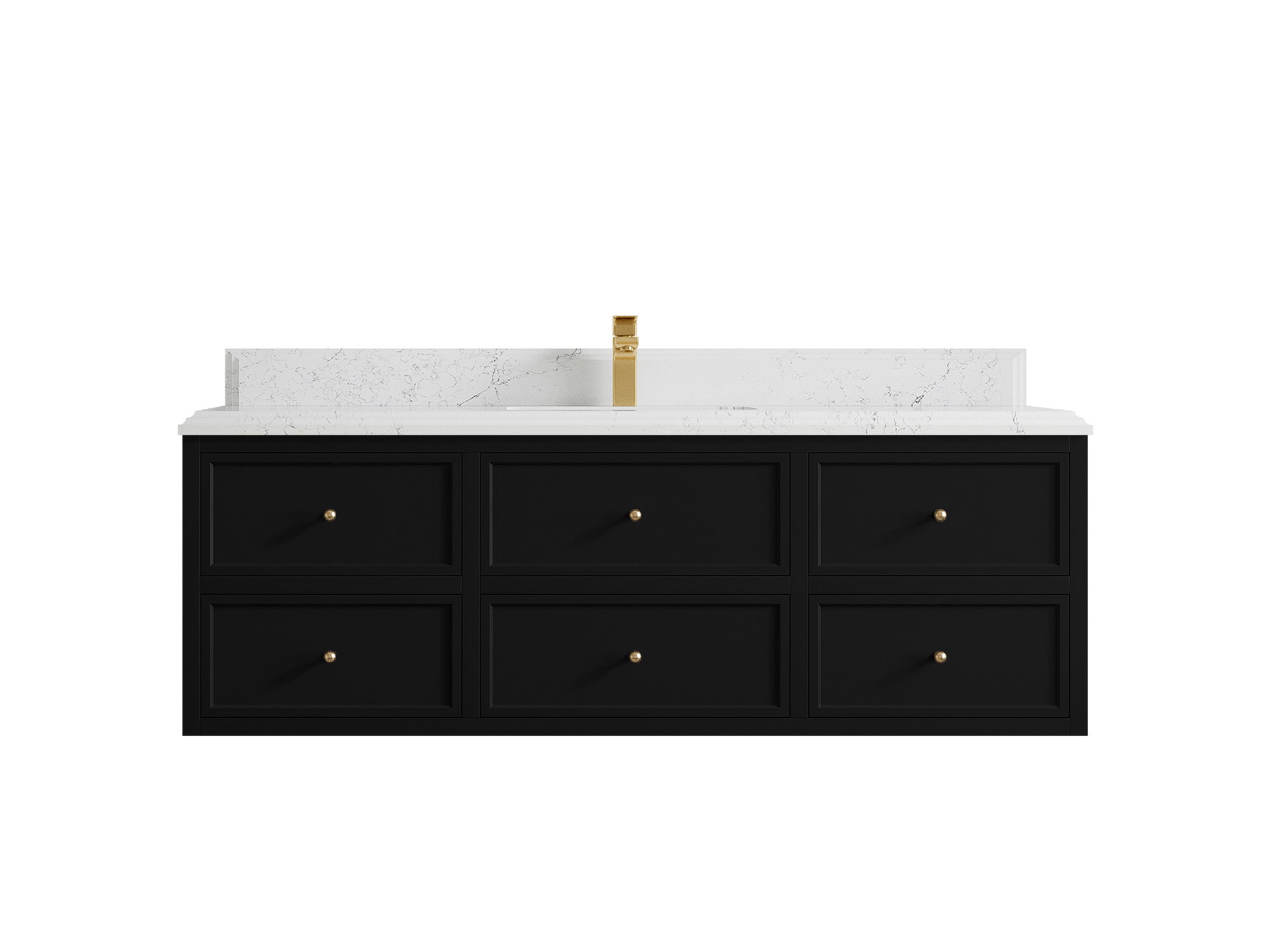 Willow Collections Roswell Floating 60'' Single Bathroom Vanity with ...