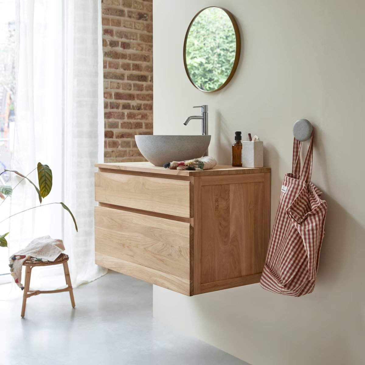 Tikamoon Jacob 31" W x 18" D x 20" H Wall-Mounted Single Bathroom ...