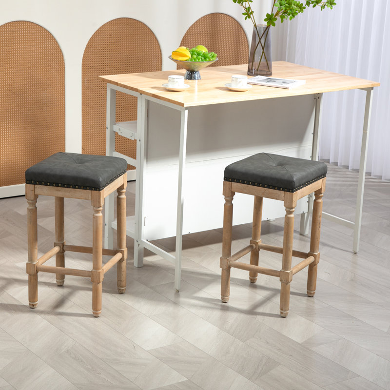 Rosalind Wheeler Chelena Upholstered 13.8'' Counter Stool | Wayfair