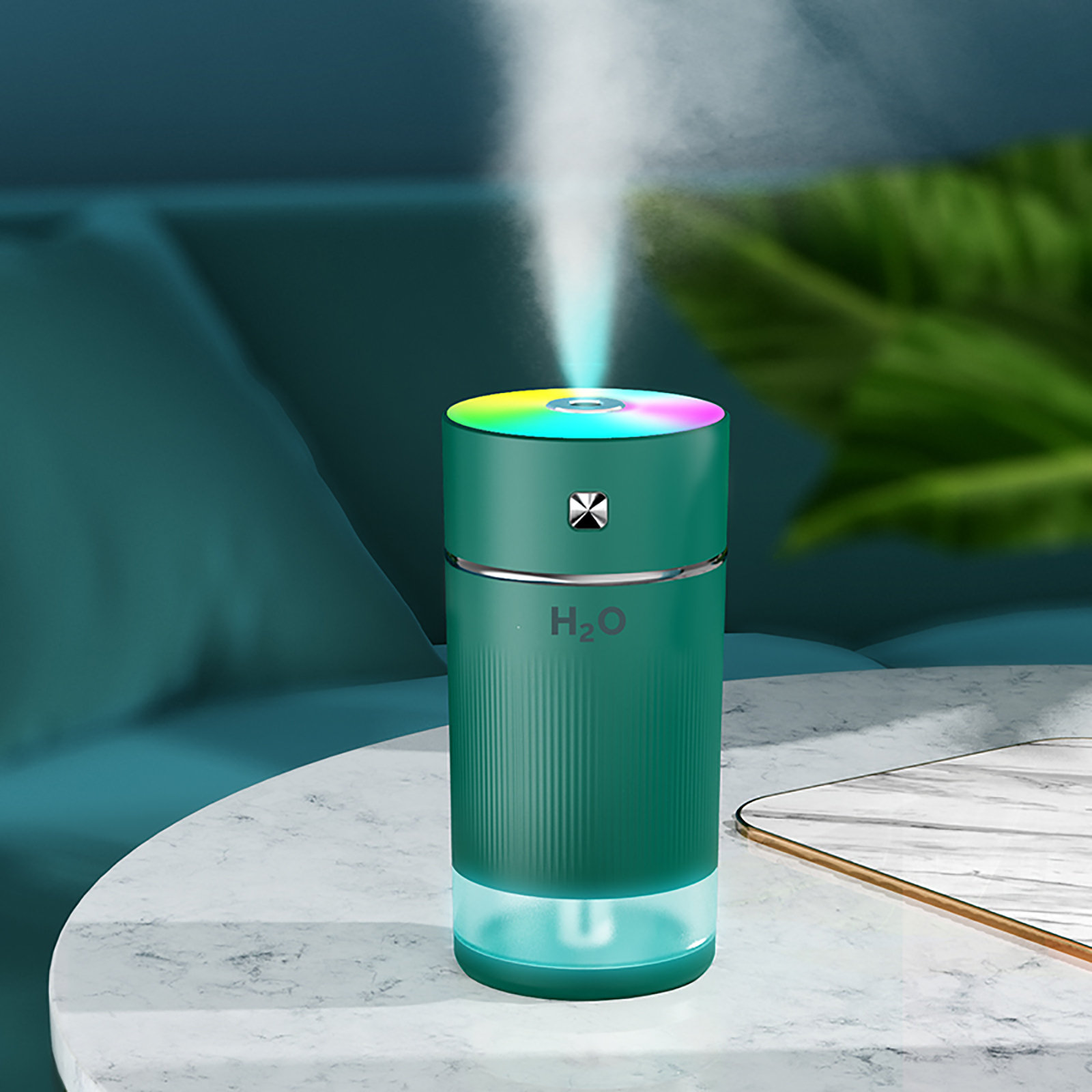 ANMINY 0.06 Gal. Cool Mist Ultrasonic Tabletop Humidifier 107 Sq. Ft ...