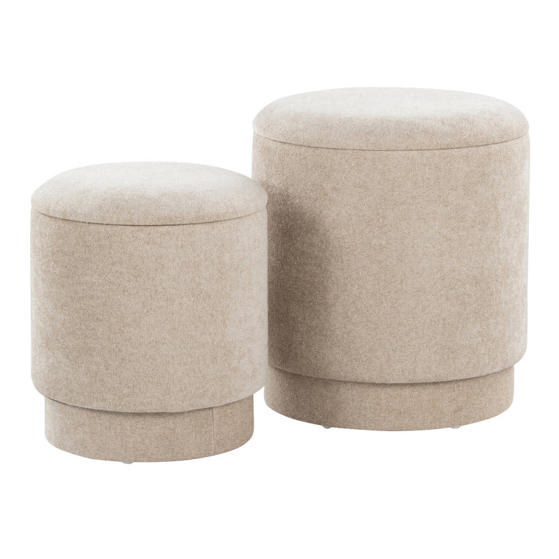 Wade Logan® Carlesia Upholstered Storage Ottoman & Reviews | Wayfair