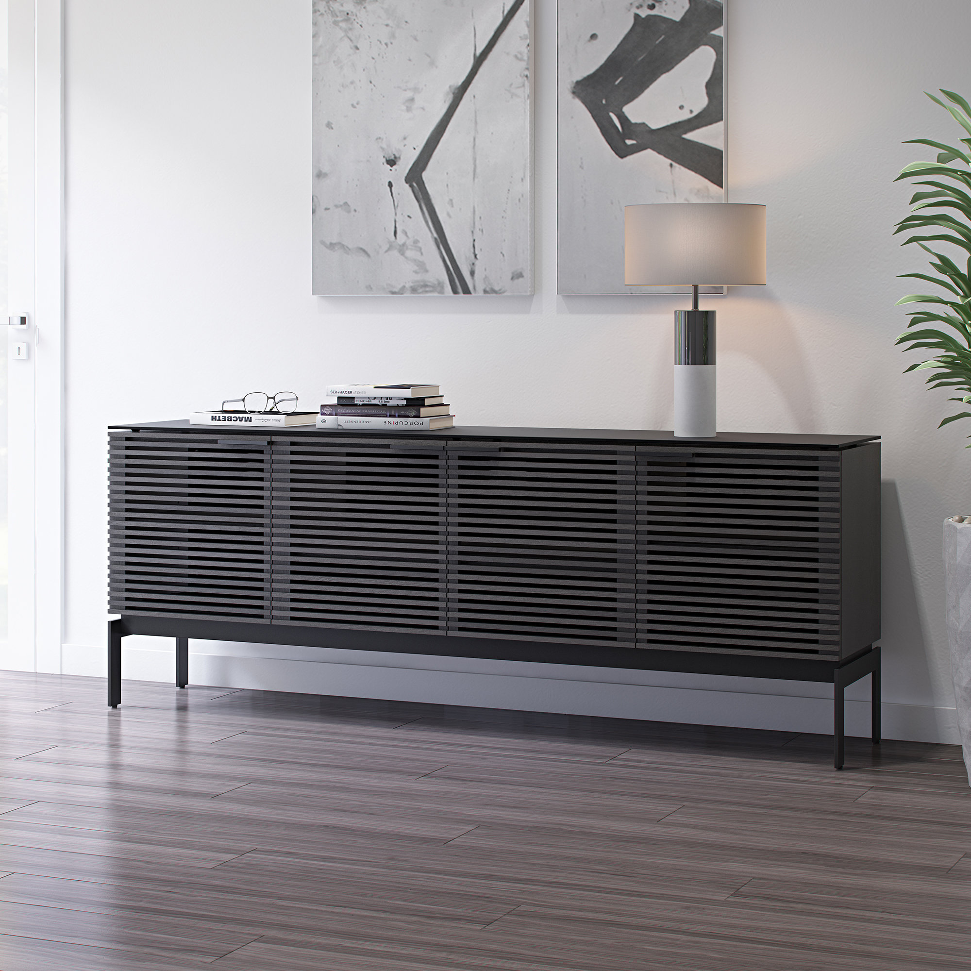 BDI Corridor TV Stand for TVs up to 88" & Reviews | Wayfair