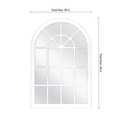 One Allium Way® Brennon Window Pane Wall Mirror & Reviews | Wayfair
