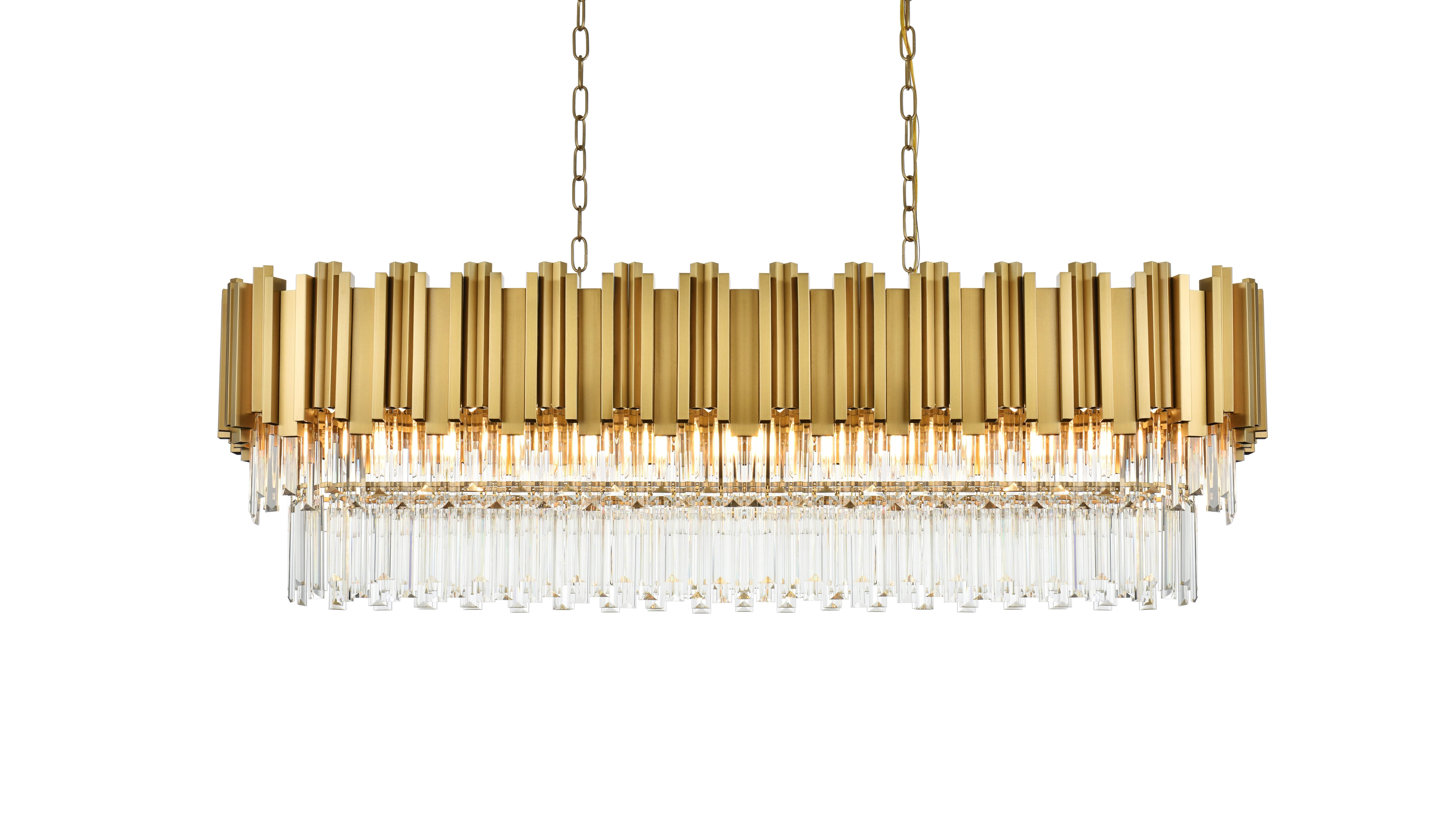 Everly Quinn Lenora 47 inch Rectangular Chandelier | Wayfair