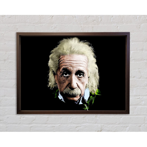 Bright Star Albert Einstein Retro Colours - Single Picture Frame Print ...