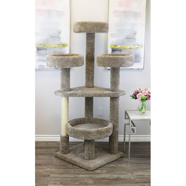 Prestige Cat Trees Maine Coon Tower Cat Condo & Reviews | Wayfair