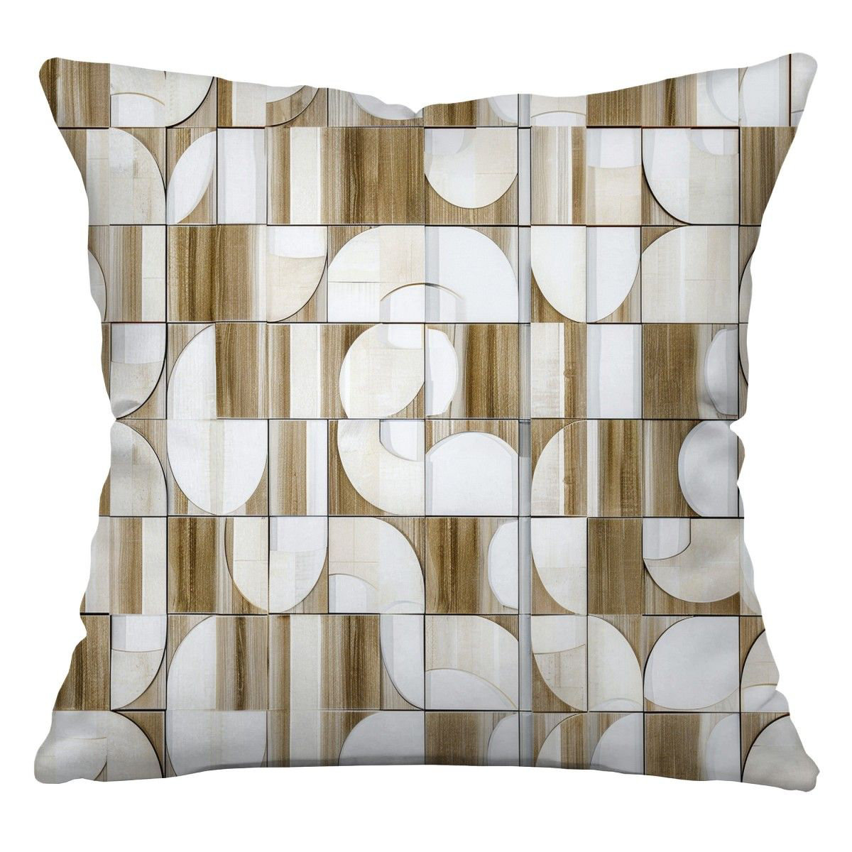 VisionDecor Geometric panel Throw Pillow, Cool pattern Cotton Twill ...