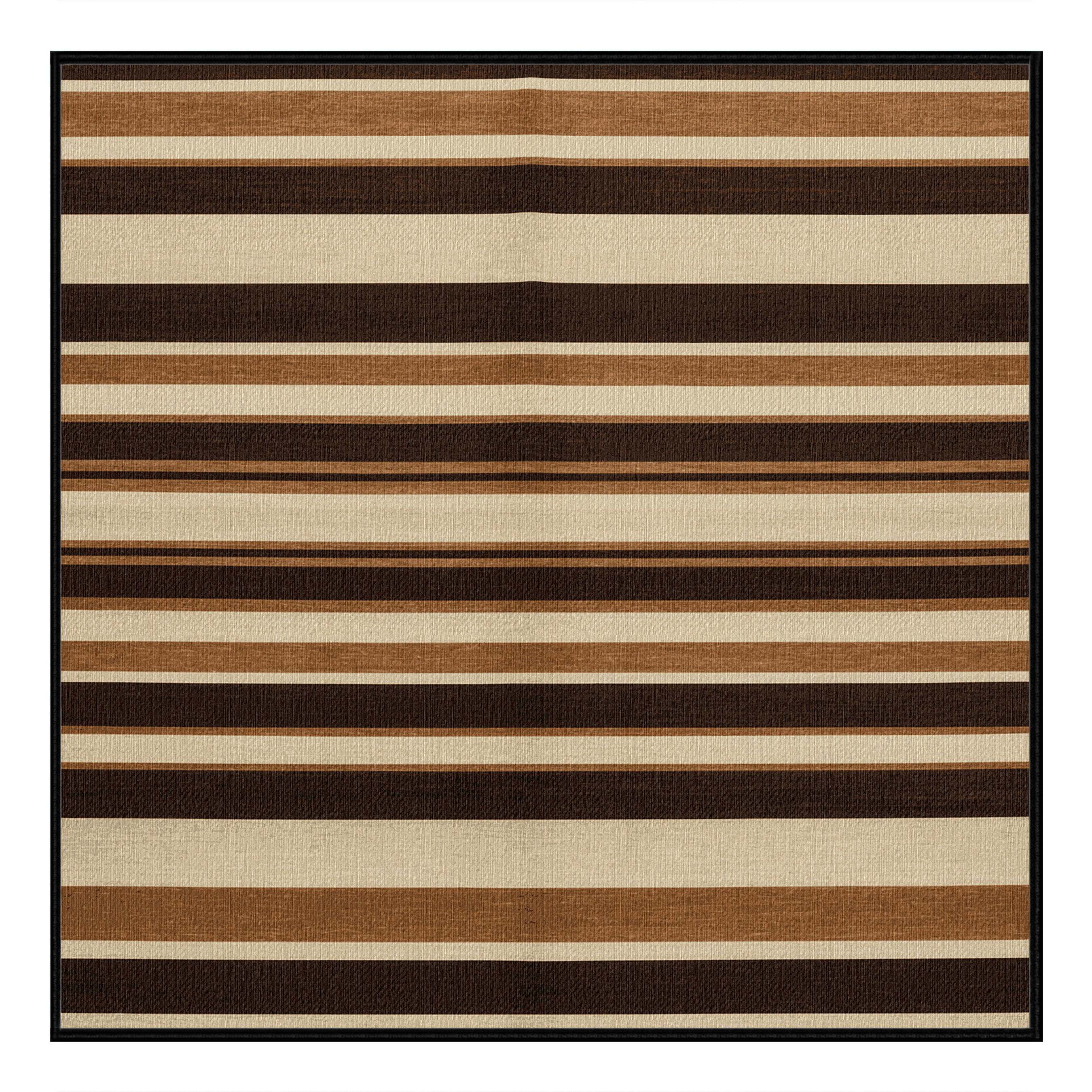 Hokku Designs Washable Warm Striped Area Rug | Wayfair