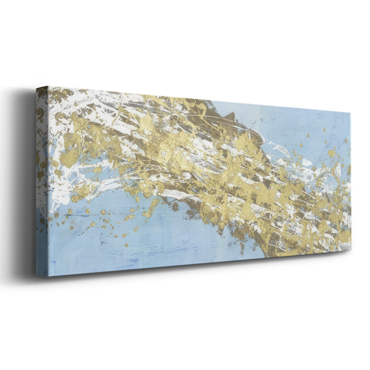 Brayden Studio® Mistral V in Azure - Wrapped Canvas Print | Wayfair