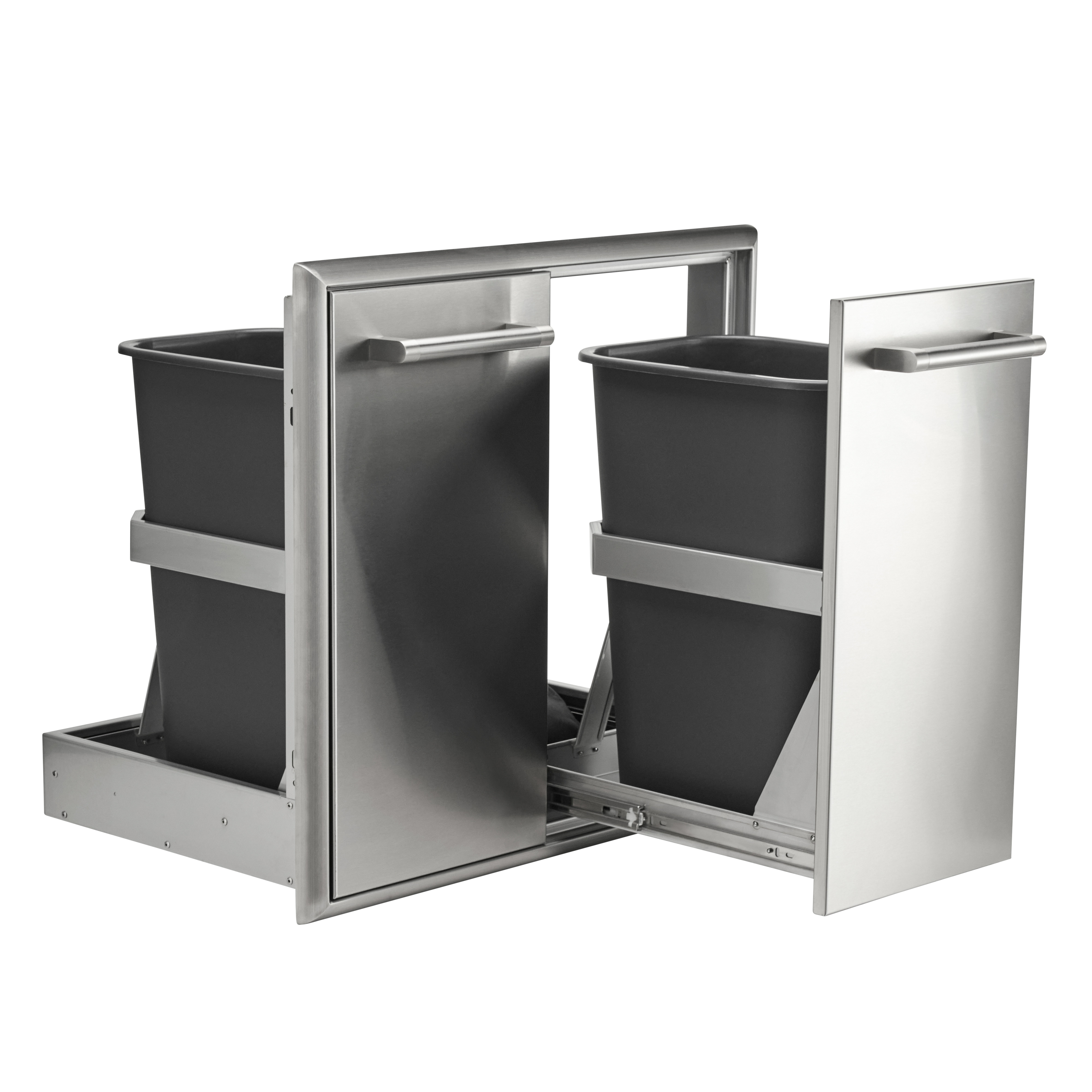 Coyote Grills Coyote Outdoor 26" Pull Out Trash and Recycle | Wayfair