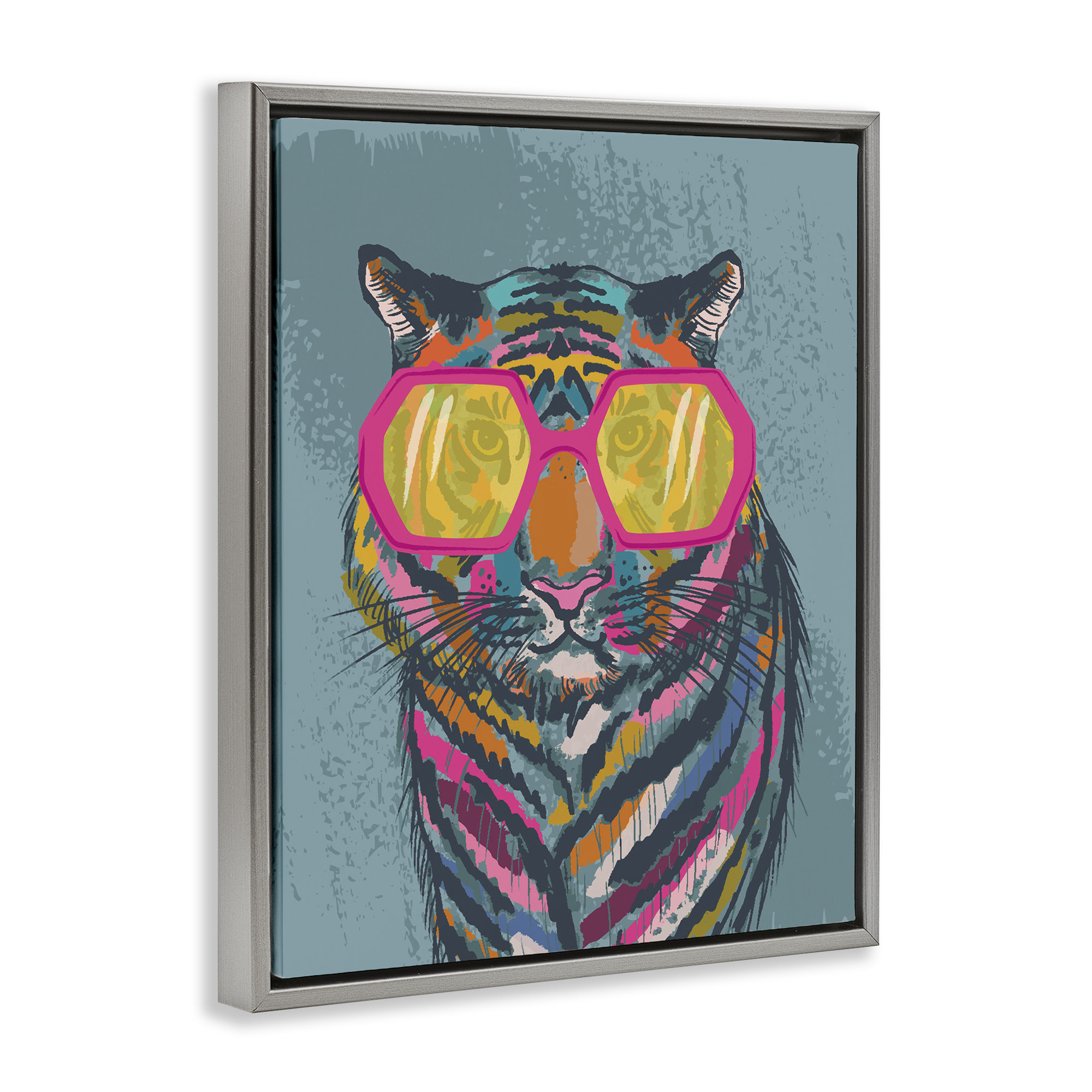 Millwood Pines Bright Fashion Tiger Canvas Wall Art by Lisa Perry ...