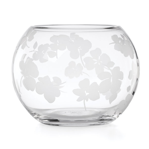 kate spade new york Spring Pansies Tonal Glass Table Vase | Perigold
