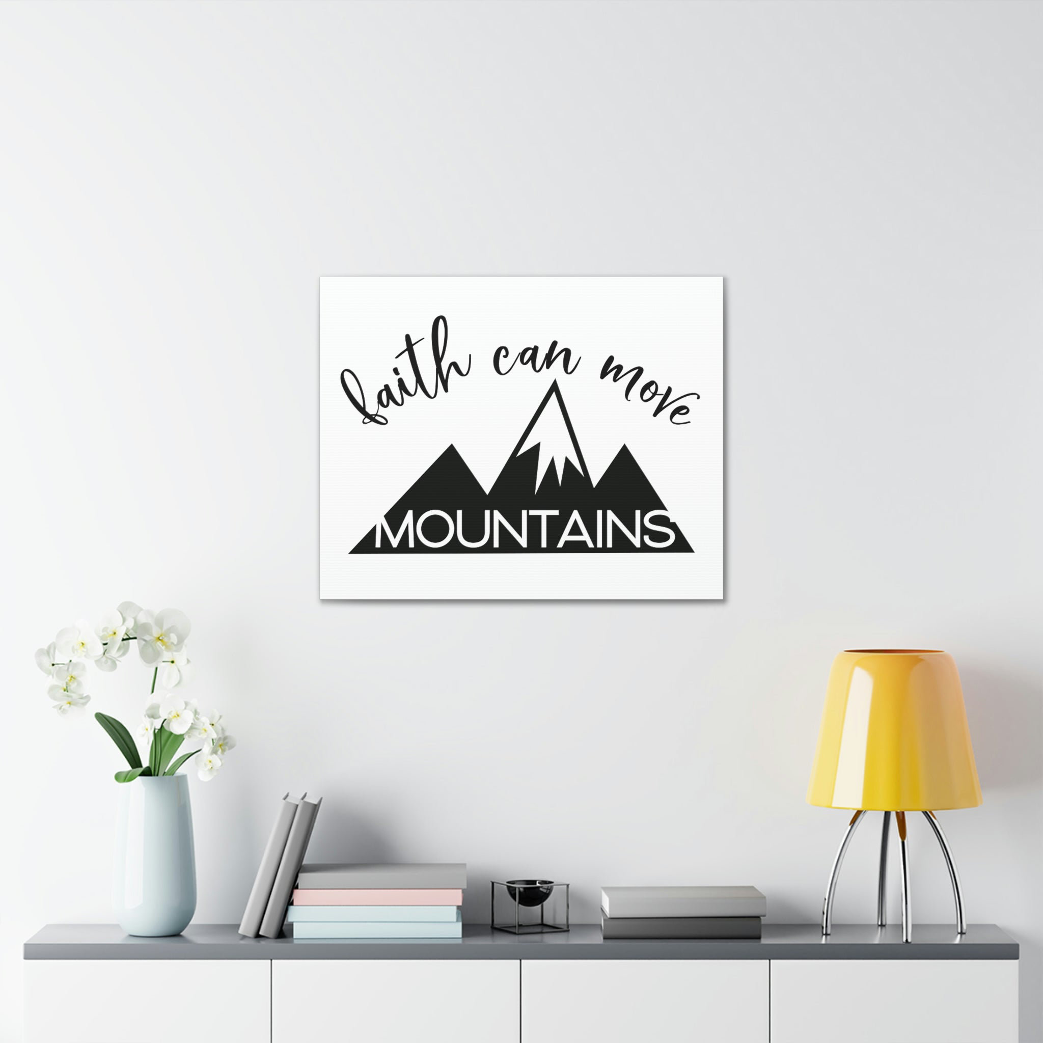 Trinx Faith Can Move Mountains Matthew 17:20 Christian Wall Art Print | Wayfair