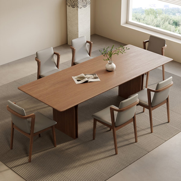 POWER HUT 7 - Piece Double Pedestal Dining Set | Wayfair