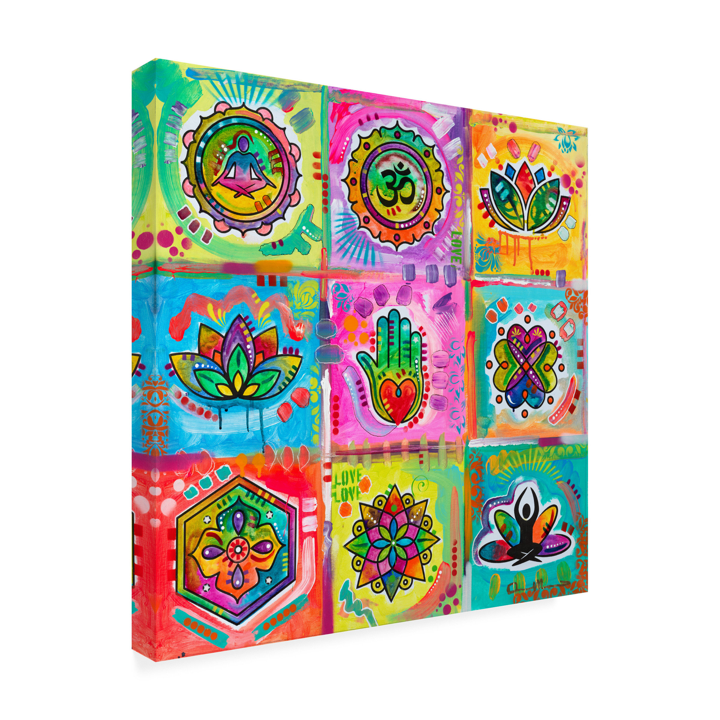 Bungalow Rose Polykarpos Meditation Squares On Canvas by Dean Russo ...