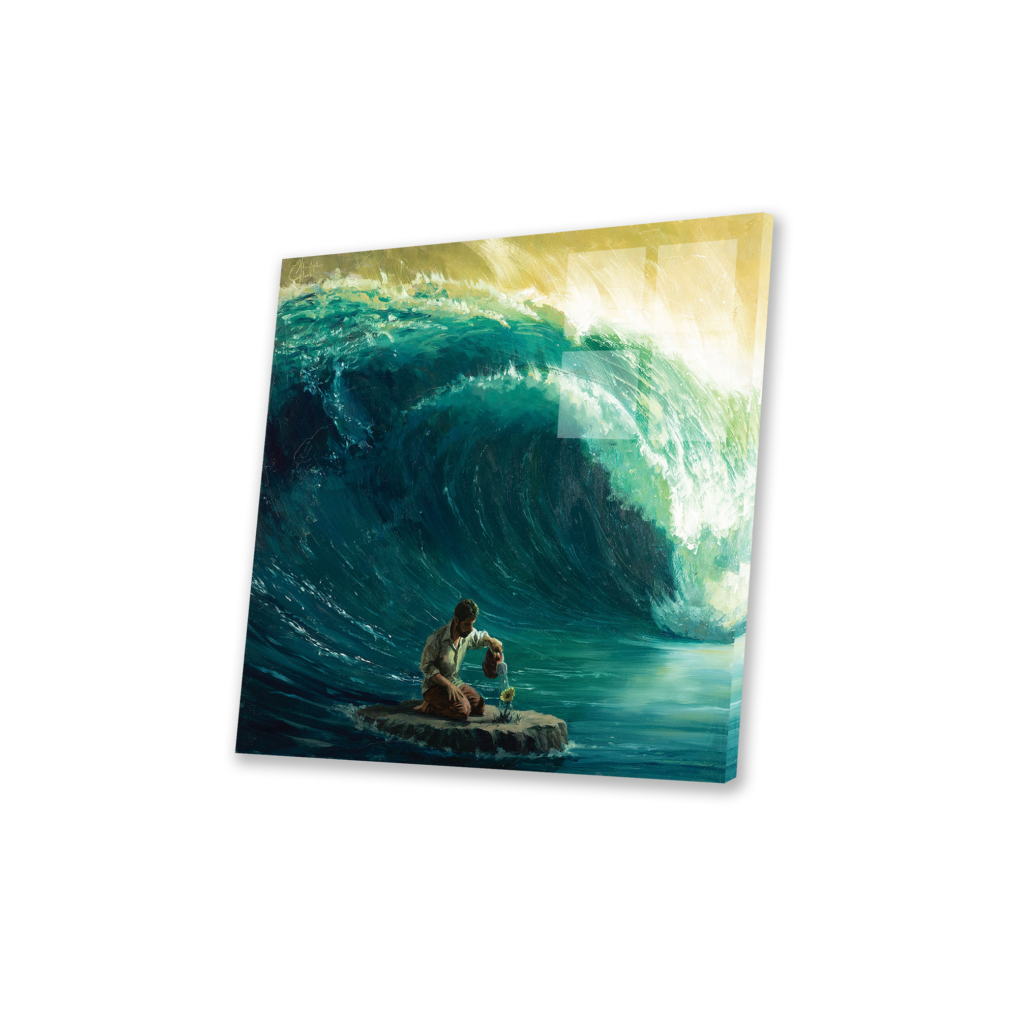 Dovecove Tidal Wave On Plastic/Acrylic by Christopher Clark Painting ...