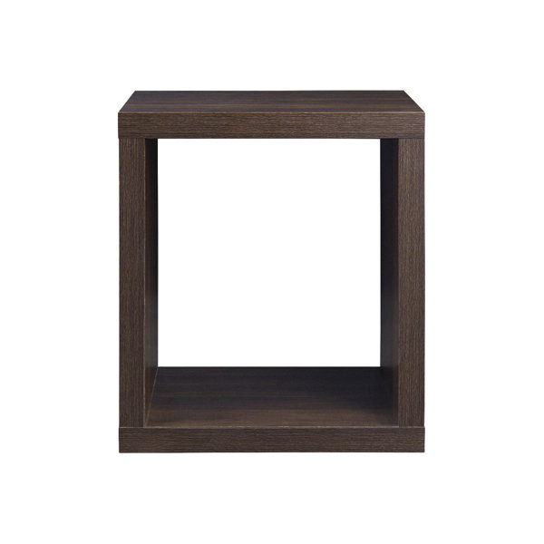 Latitude Run® Open Side Table In Walnut Finish | Wayfair