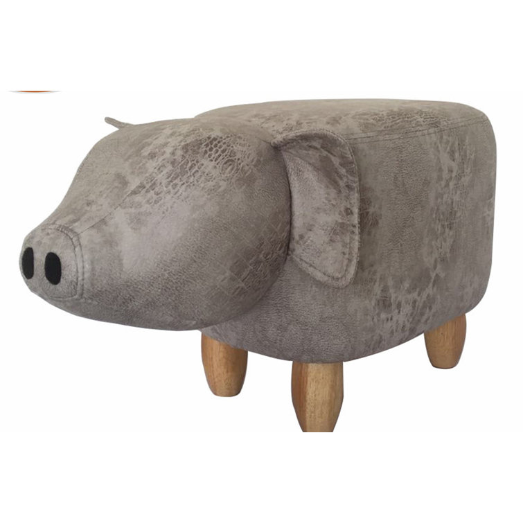 Gardeco 33cm Wide Faux Leather Novelty Footstool Ottoman & Reviews ...