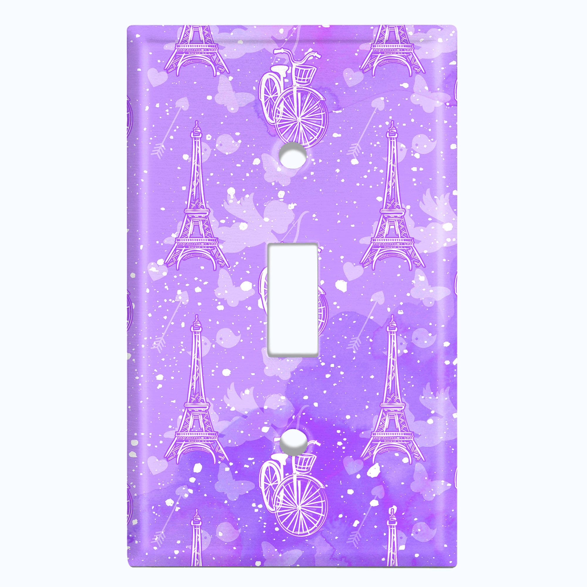 WorldAcc Metal Light Switch Plate Outlet Cover (Paris Eiffel Tower Bike ...