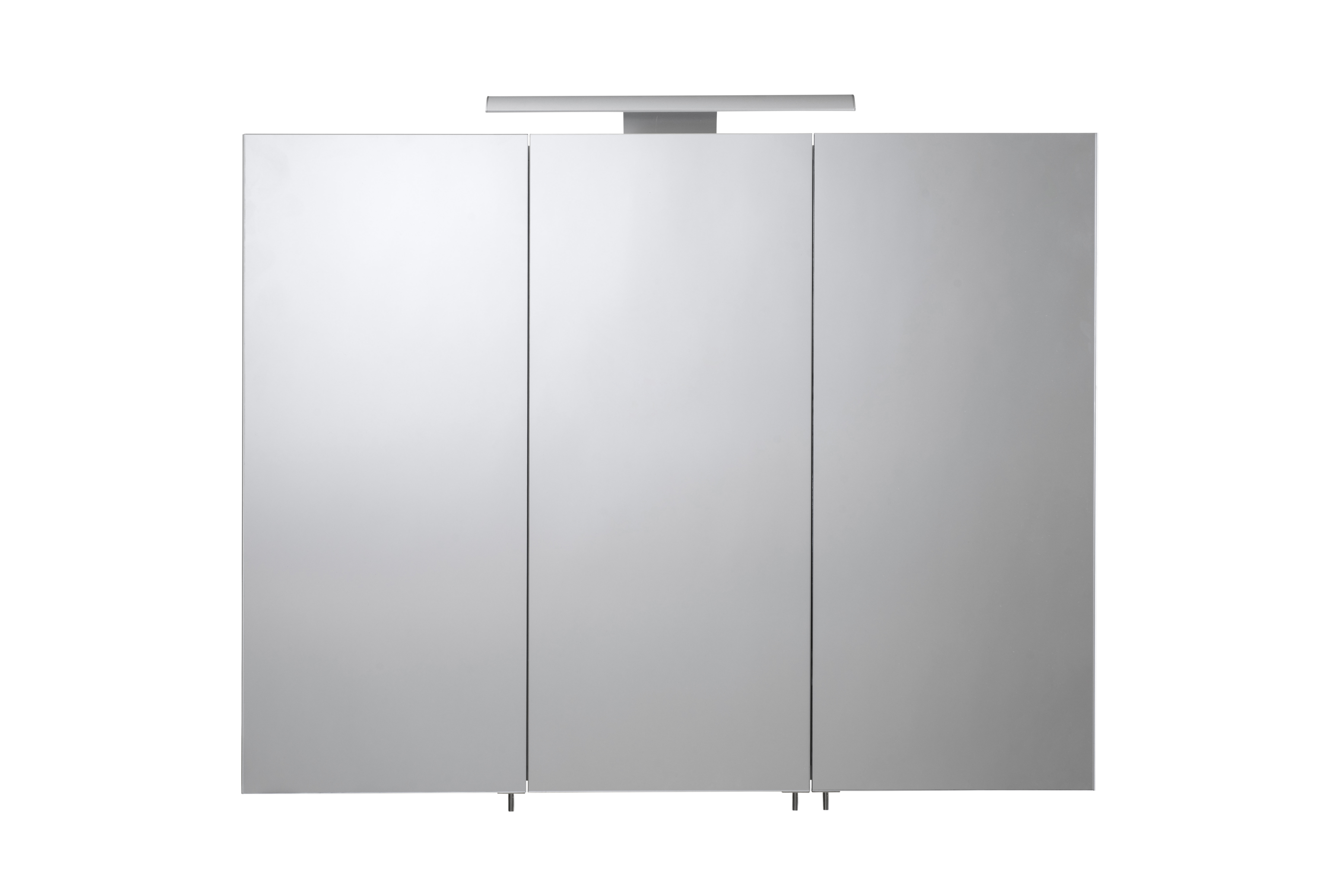 Croydex Triple Door 90cm x 70cm Surface Mount Mirror Cabinet with LED ...