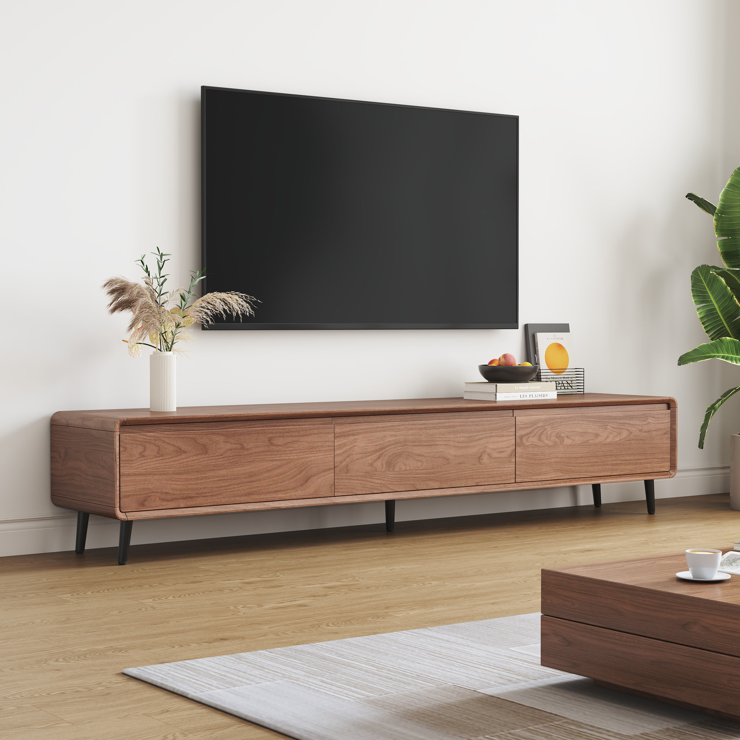 Corrigan Studio Modern TV Stand With 3 Drawers - Wayfair Canada
