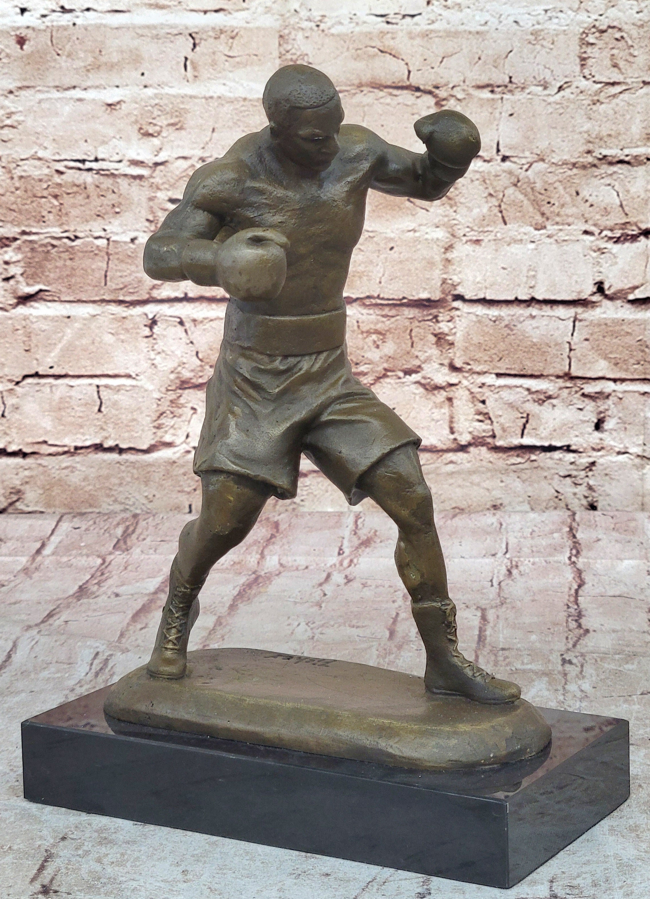 Red Barrel Studio® Tayanna Mike Tyson Boxing Champ Boxer Bronze ...