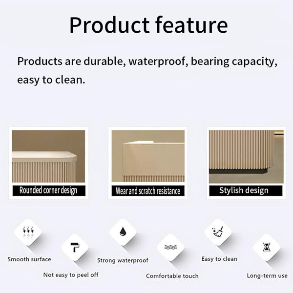 Artistic Soul XKX Premium Furniture Rectangular Modern Front Desk ...