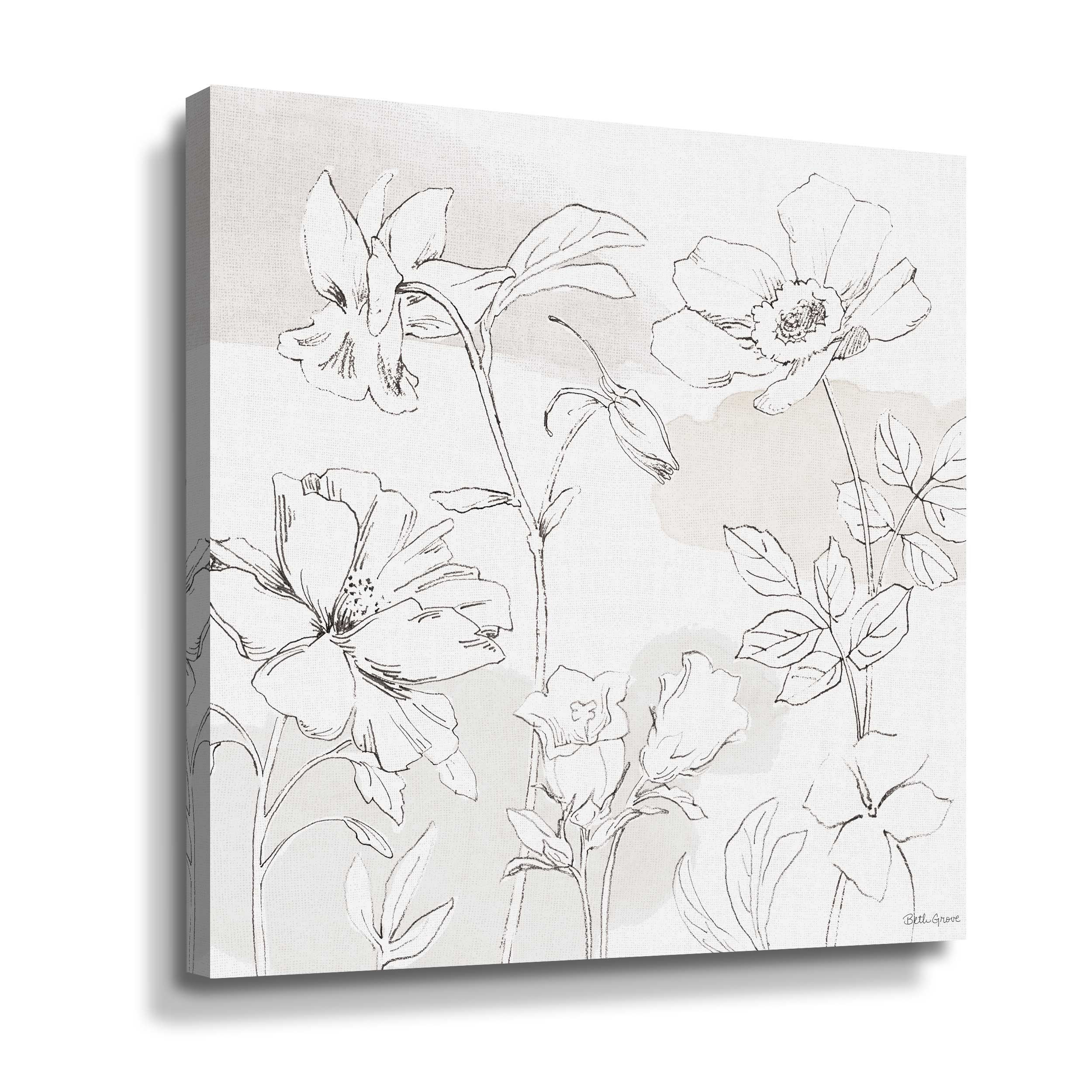 Winston Porter Peaceful Petals VIII Neutral Peaceful Petals VIII ...