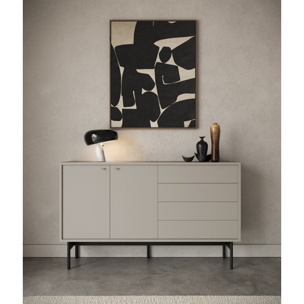 Latitude Run Olar 154 cm Cashmere Two-Door Chest with Drawers | Wayfair ...