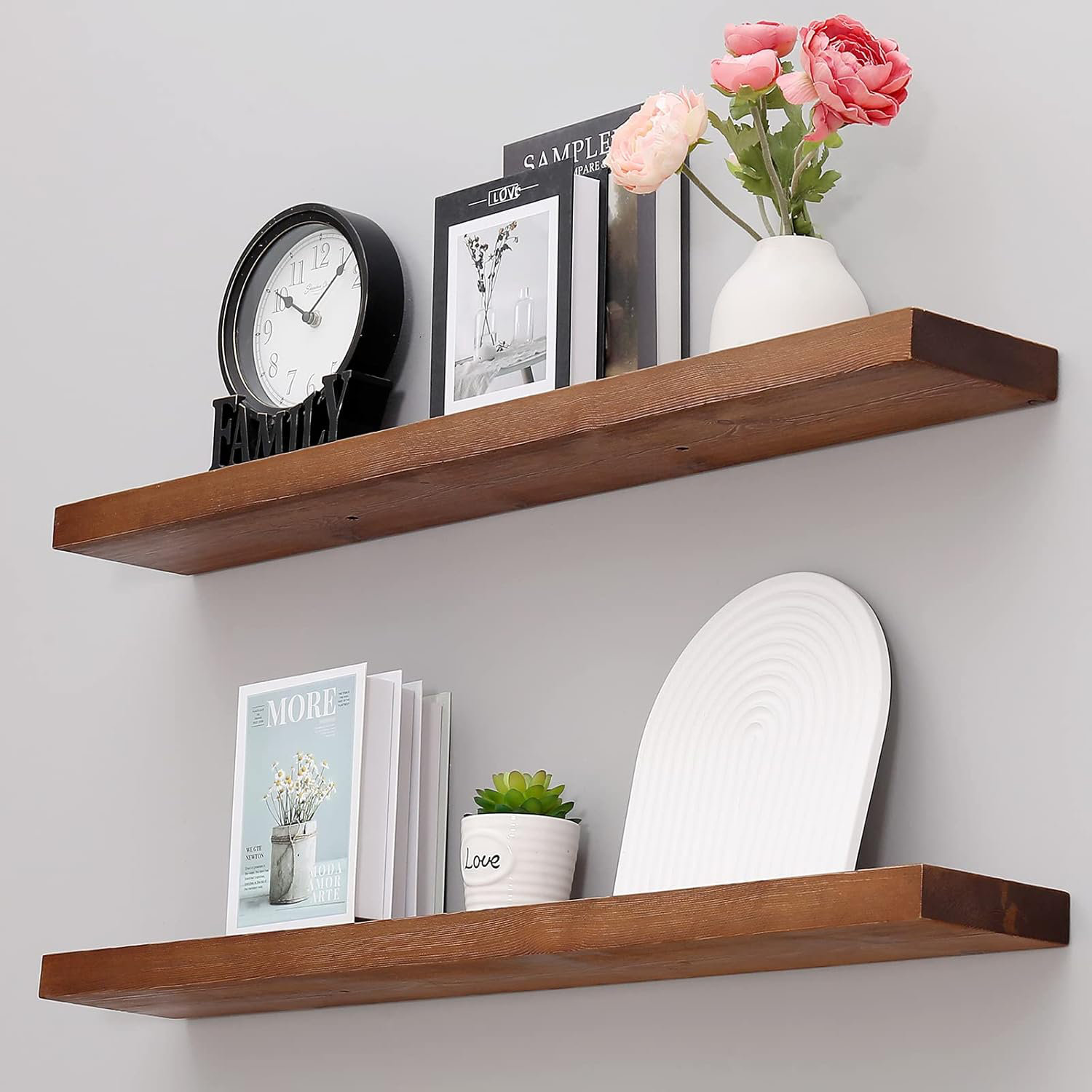 Latitude Run® Relika 2 Piece Wood Floating Shelf | Wayfair