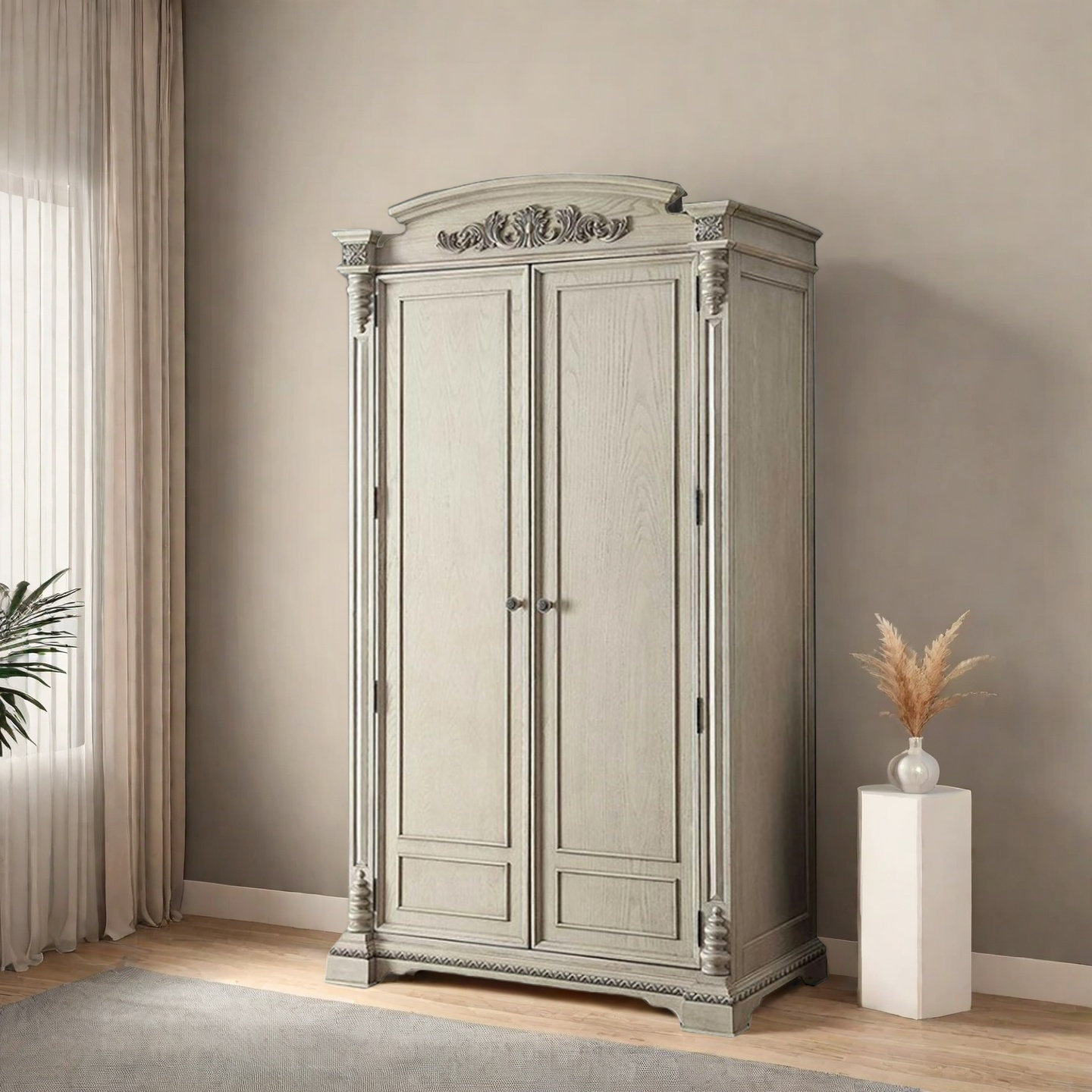 Charlton Home® Classic Solid Color Wardrobe | Wayfair