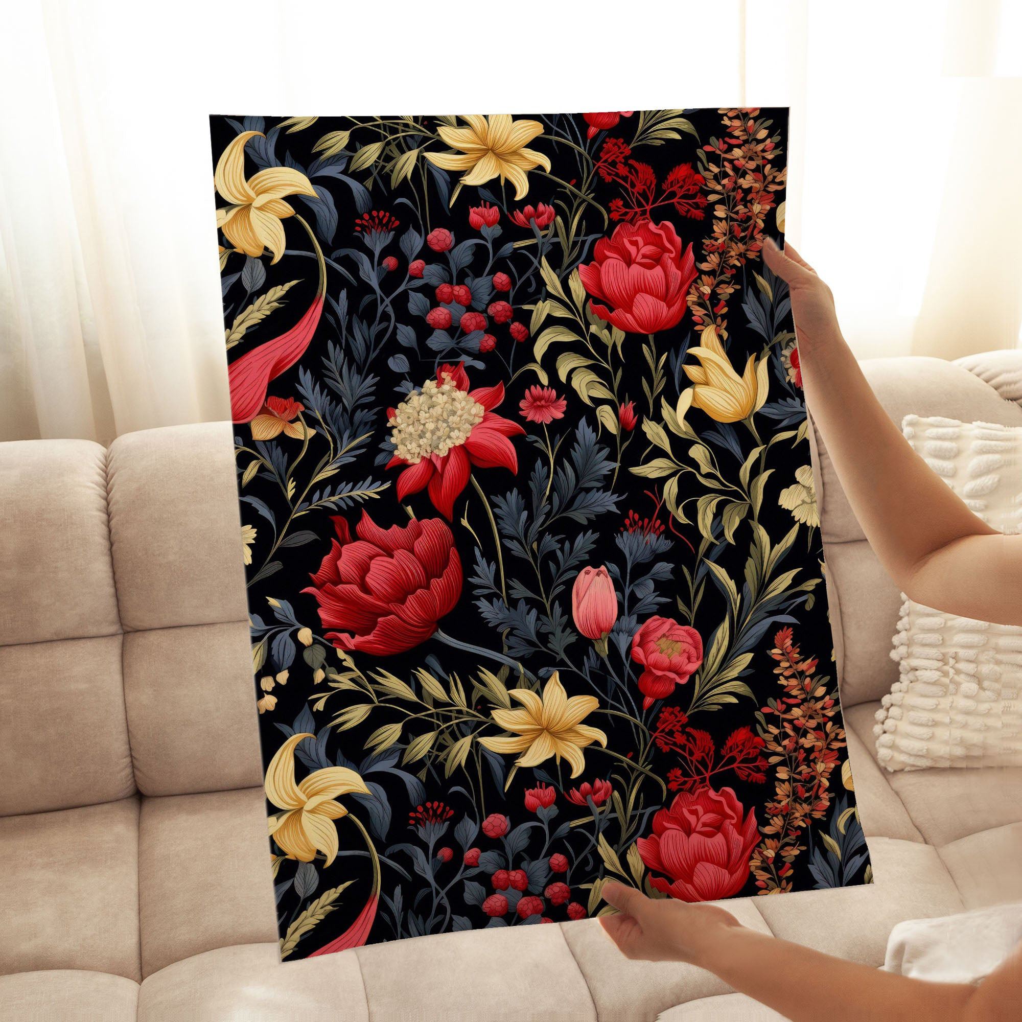 Winston Porter Floral William Morris Flowers II Classical Unframed Art ...