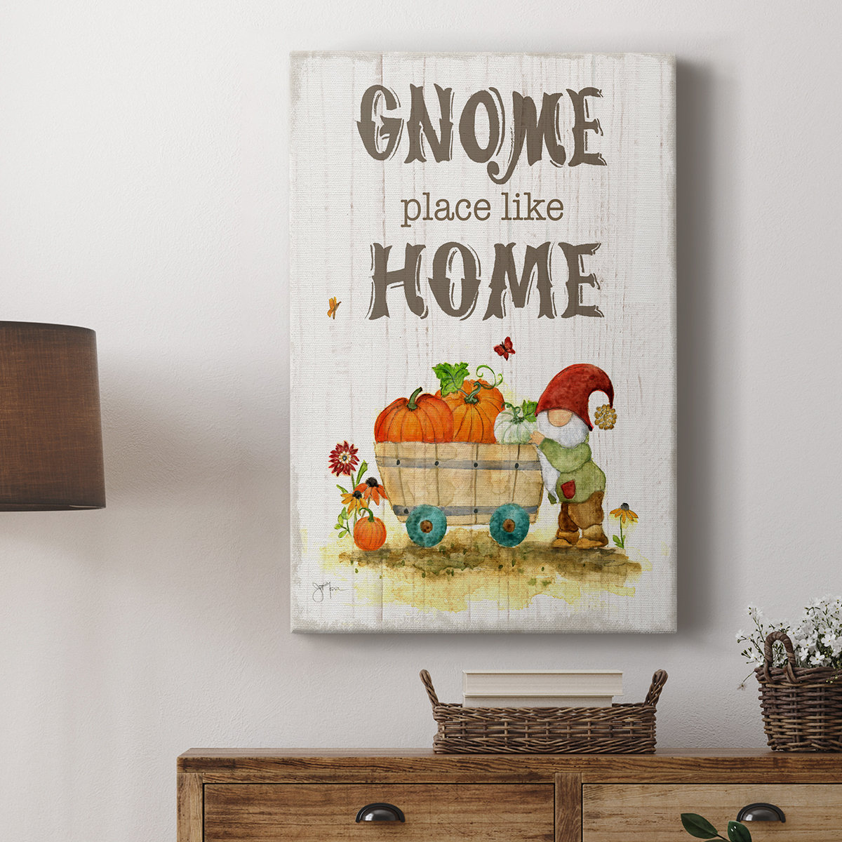 Trinx Gnome Place -Gallery Wrapped Cavas | Wayfair