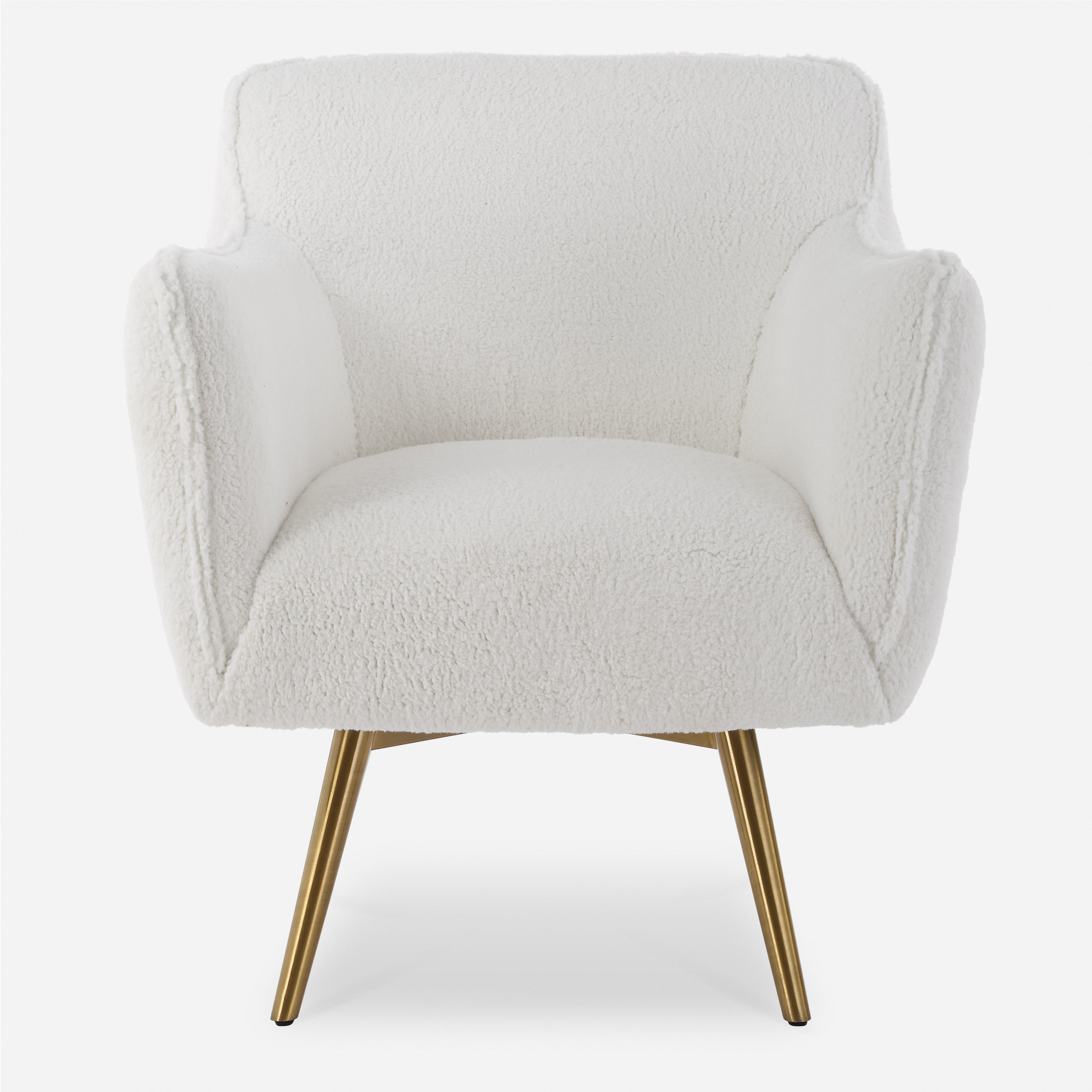 Mercer41 Helgard White Swivel Chair | Wayfair