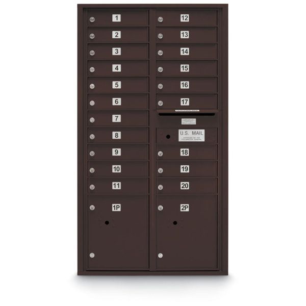 PostalProductsUnlimitedInc. Standard 20 Door 4C Horizontal Mail Centre ...