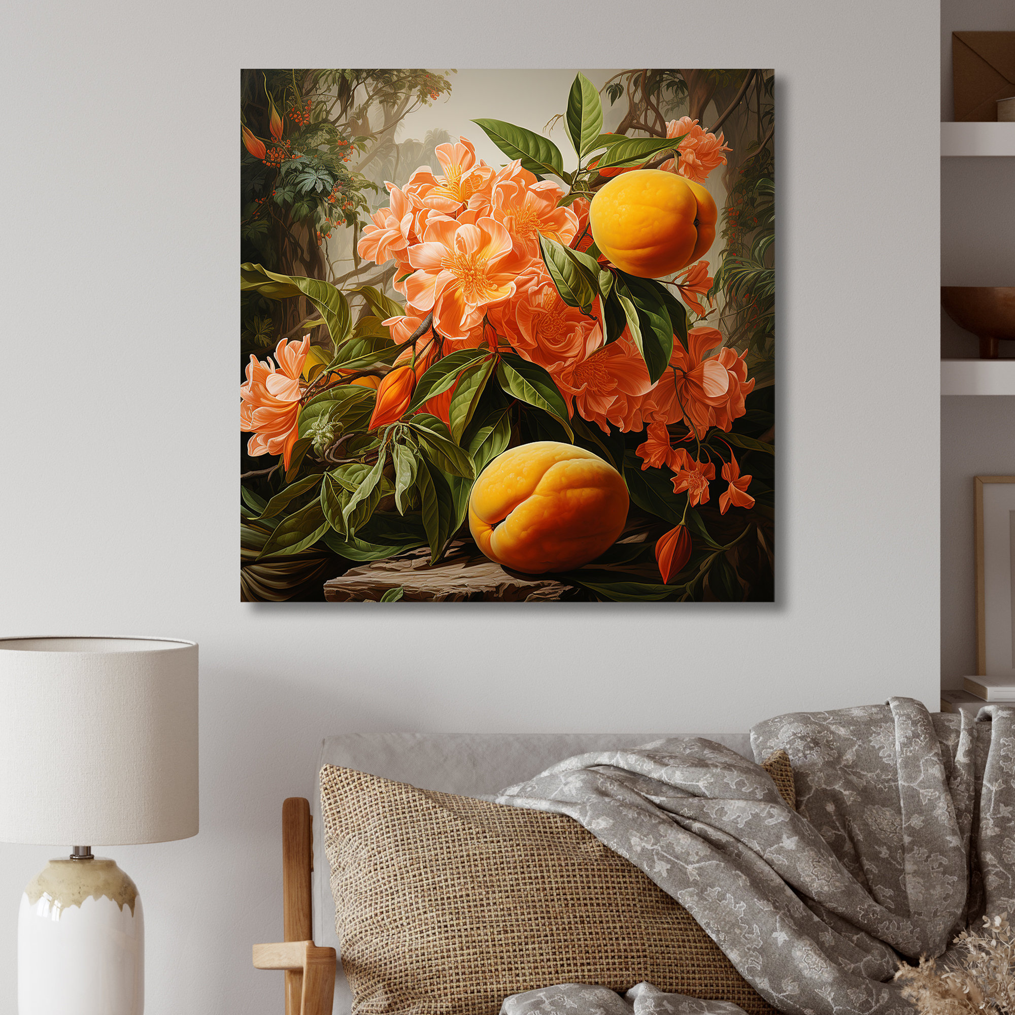 Ivy Bronx Renaissance Painting Of A Mango Fruit I - Fruits Metal Wall ...