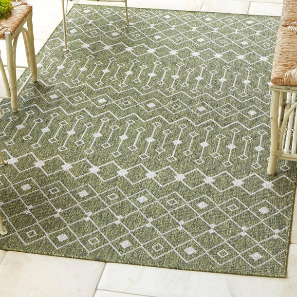 Sol 72 Outdoor™ Monteiro Green Indoor/Outdoor Rug & Reviews | Wayfair