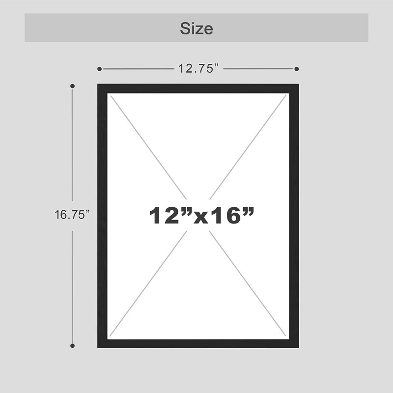 normal poster size for wall